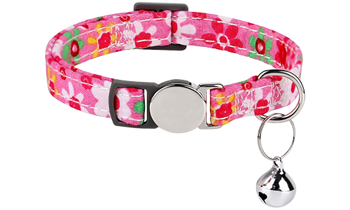 Breakaway Cat Collar with Metalic Buckle | Cattags.ca